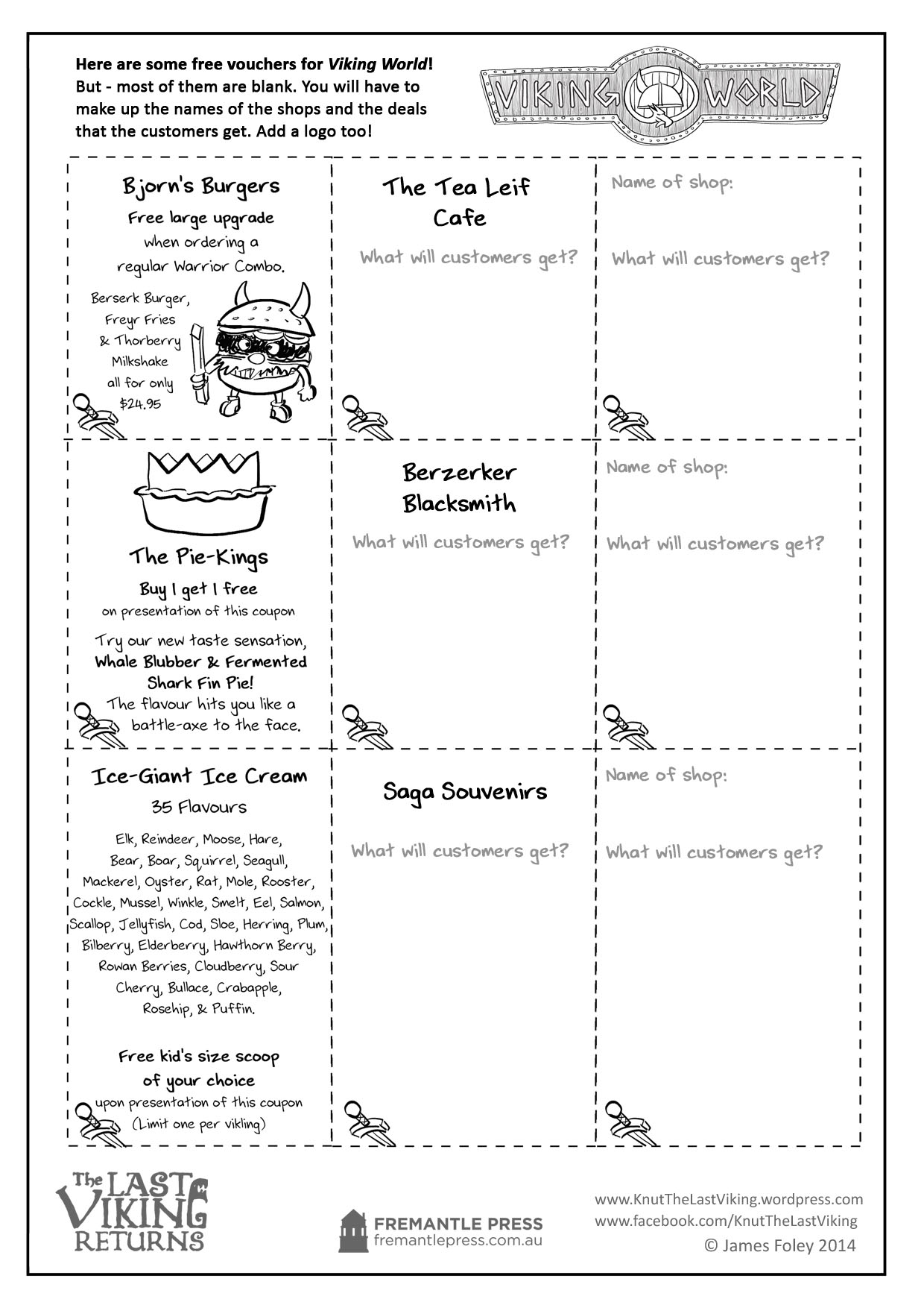 Fun Viking activities - Fremantle Press